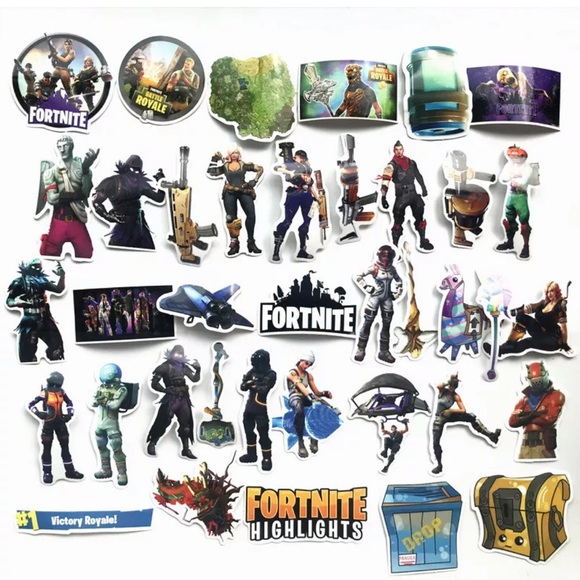 Other | Fortnite Battle Royal Birthday Stickers Gift 4pc | Poshmark